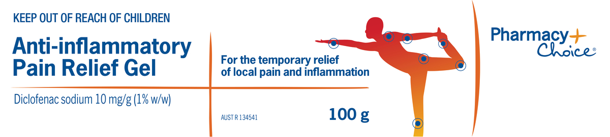 Pharmacy Choice Anti-Inflammatory Pain Relief Gel - Australian ...