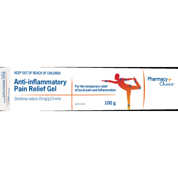 Pharmacy Choice Anti-Inflammatory Pain Relief Gel - Australian ...
