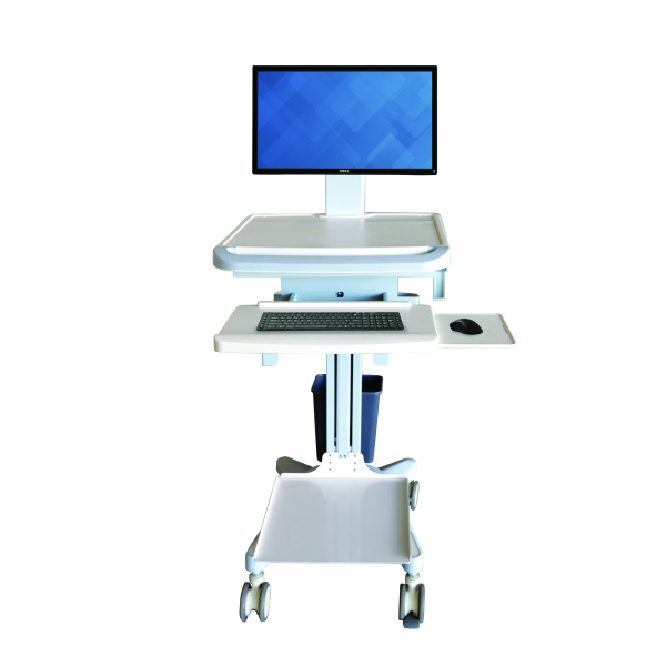 Medical Computer Trolley With Printer Shelf - Australian Physiotherapy ...
