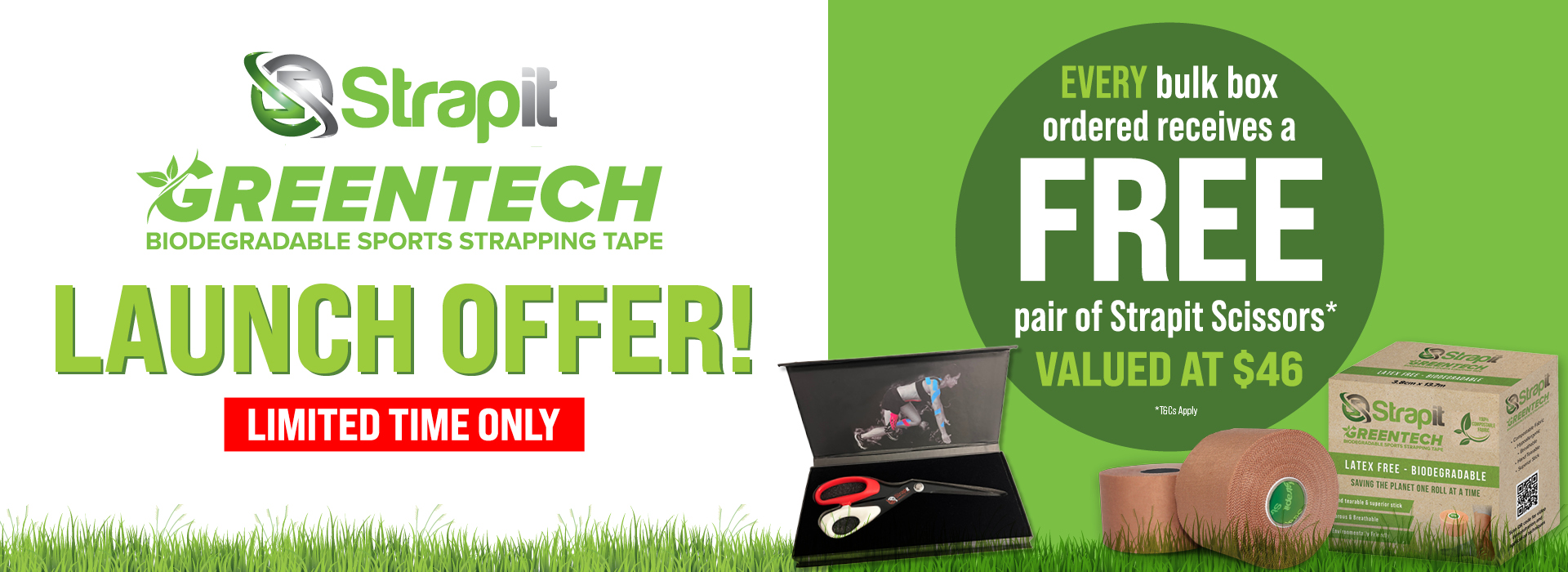 Strapit Greentech Rigid Tape - Australian Physiotherapy Equipment