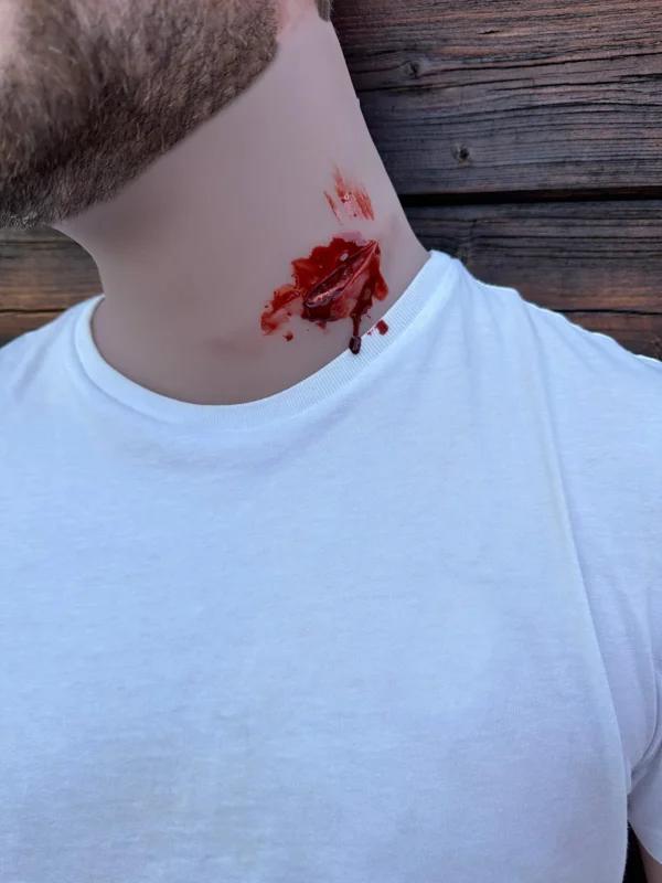 Wound Moulage Stab Wound Neck - Australian Physiotherapy Equipment