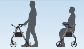 Primo 8 Heavy Duty Seat Walker - Australian Physiotherapy Equipment